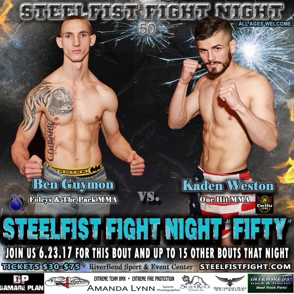 Utah MMA and Boxing : MMA amateurs Kaden Weston and Ben Guymon matched at SteelFist