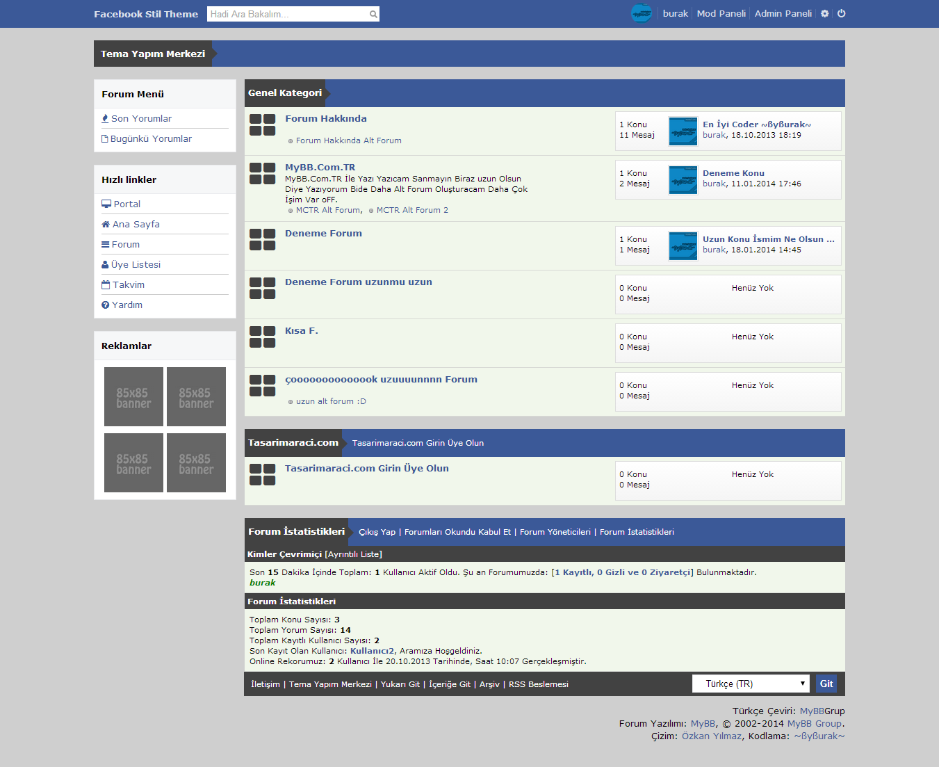 MyBB Facebook Teması WebYaprak | Script Paylaşım Bloğu