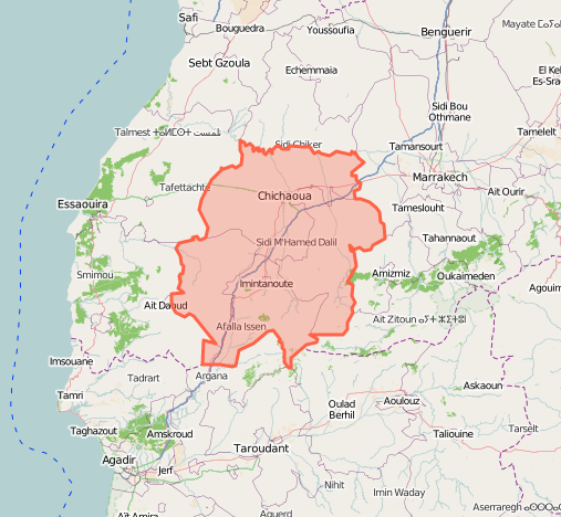 Province de Chichaoua - Maroc Maps