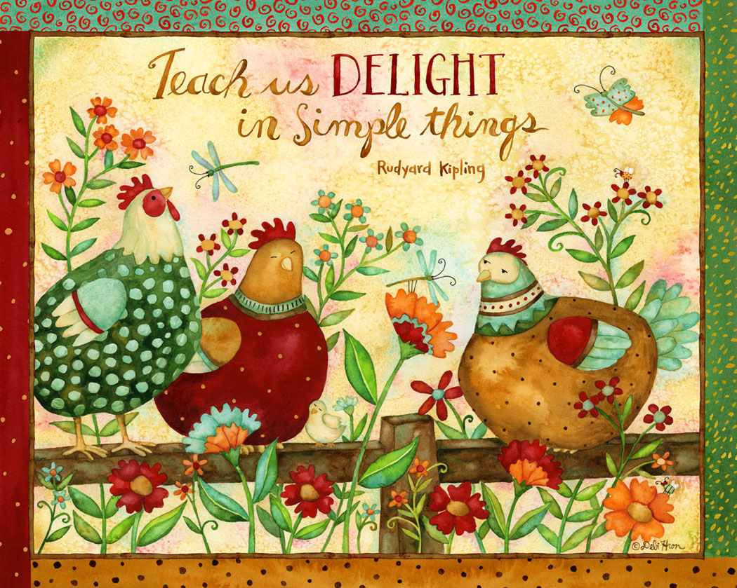 Debi Hron Studio: The joy of chickens