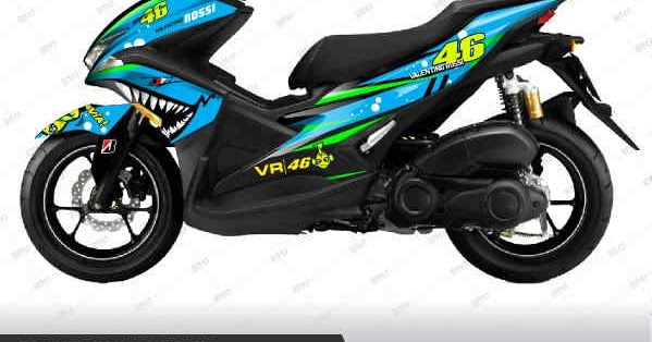 CUSTOM DEKAL | DOWNLOAD POLA DEKAL MOTOR AEROX NEW STRIPING STIKER ...