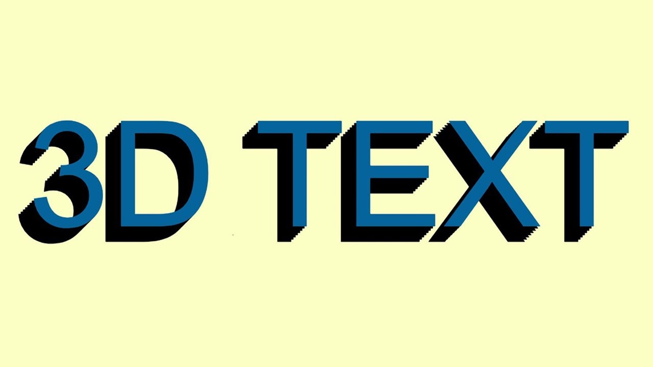 Css For Creating 3d Text Vast Site