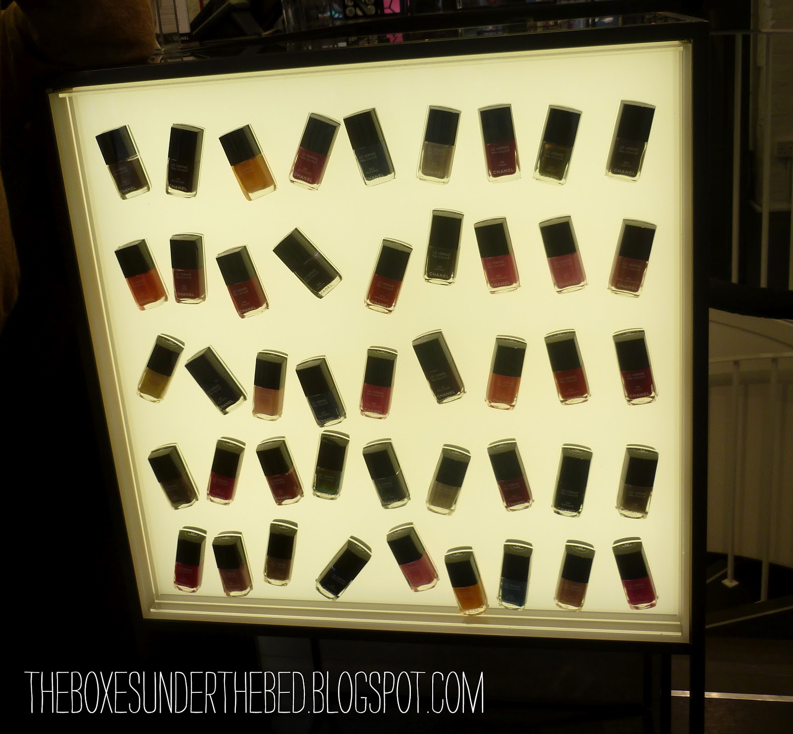 Chanel Pop-Up Store at Covent Garden | The boxes under the bed