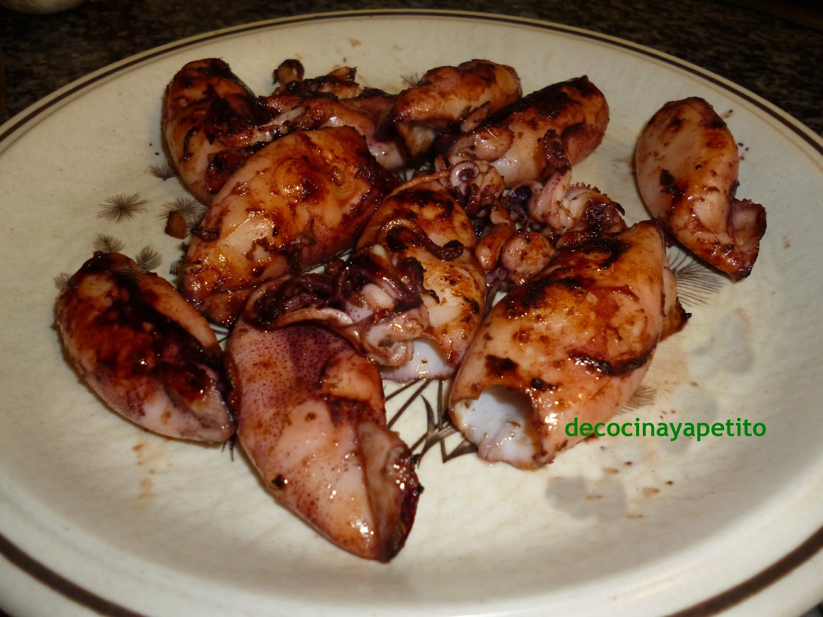 Cocinando con Vicky, recetas de cocina: Chipirones a la plancha