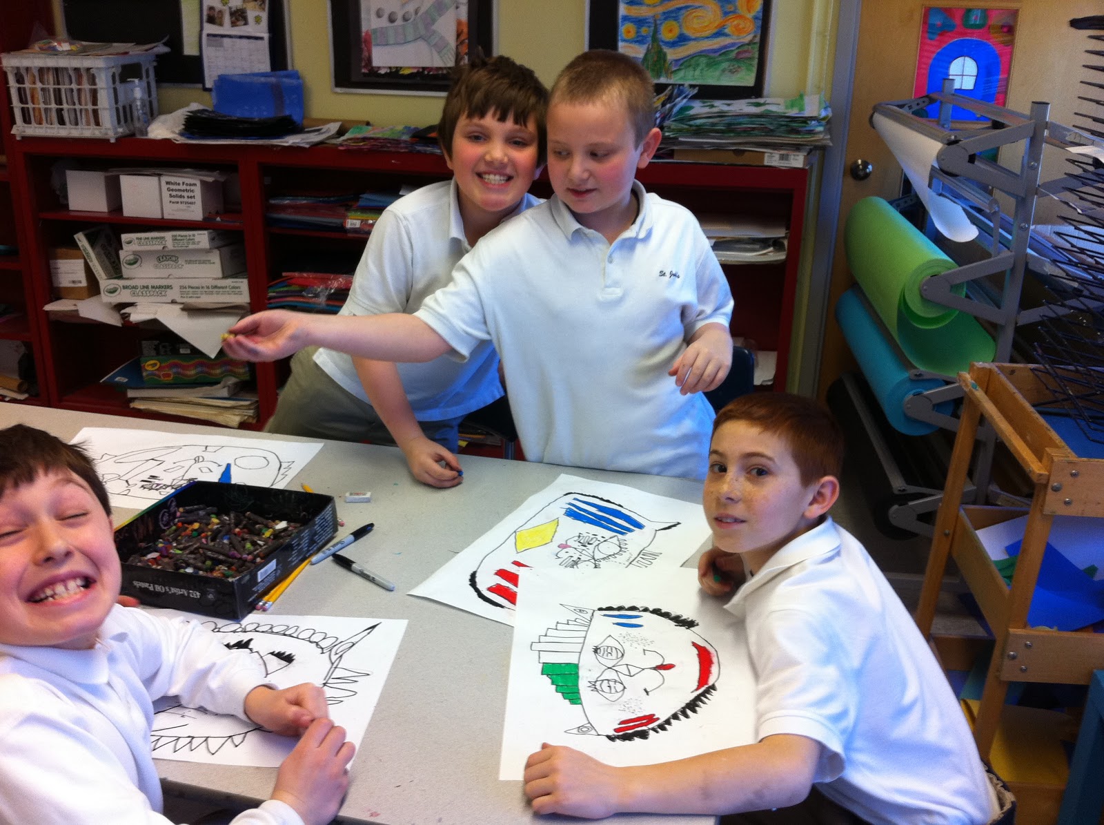 Expression of Imagination: Crazy Cool Cats!! by 3rd grade