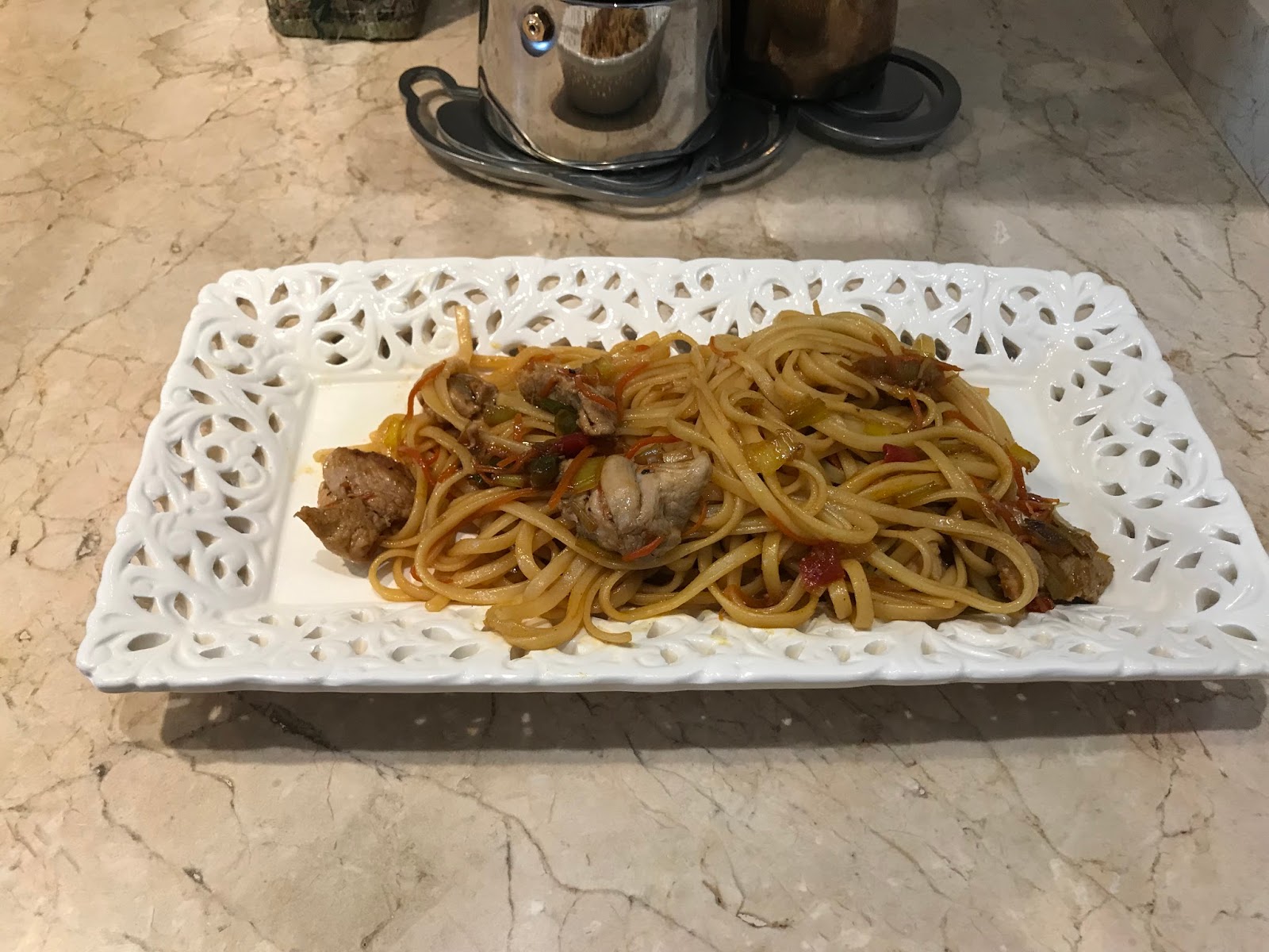 Tallarines estilo Thai