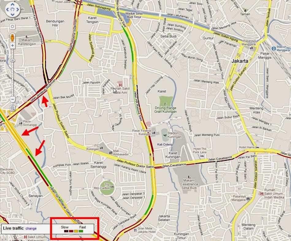 aespe's words: Layer traffic di google maps buat Jakarta