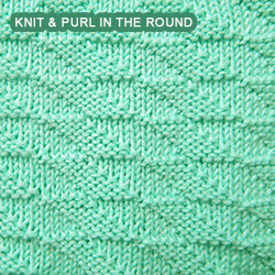 Horizontal Parallelogram Check - knitting in the round 🔯 Knit - Purl ...