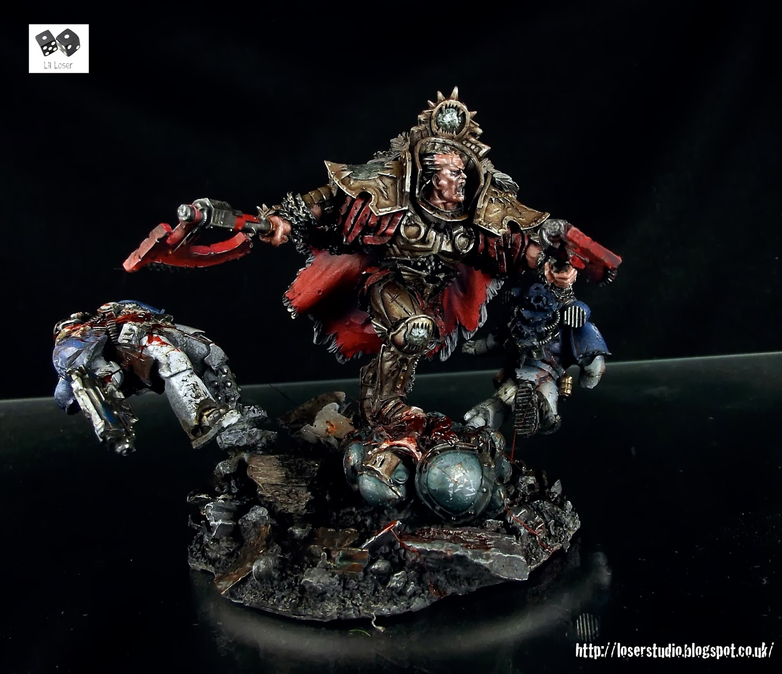 Angron Primarch of the World Eaters ~ LilLegend Commission Painting Studio