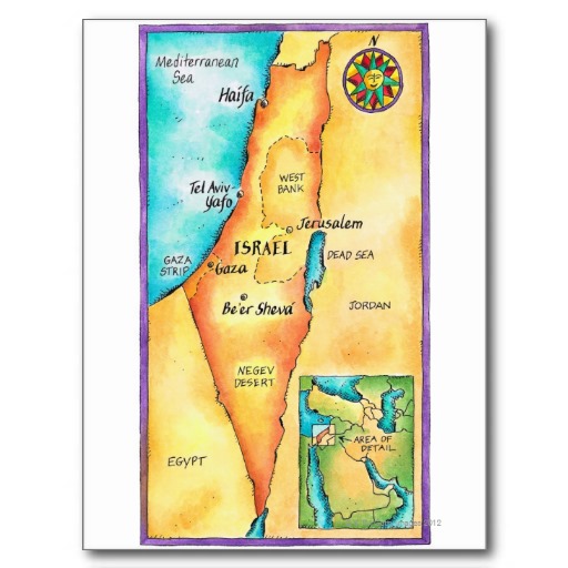 Israel en el mapa
