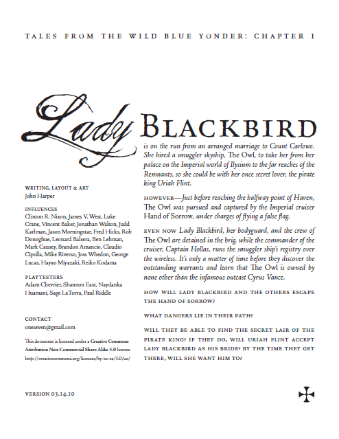 RPG Shark: Lady Blackbird