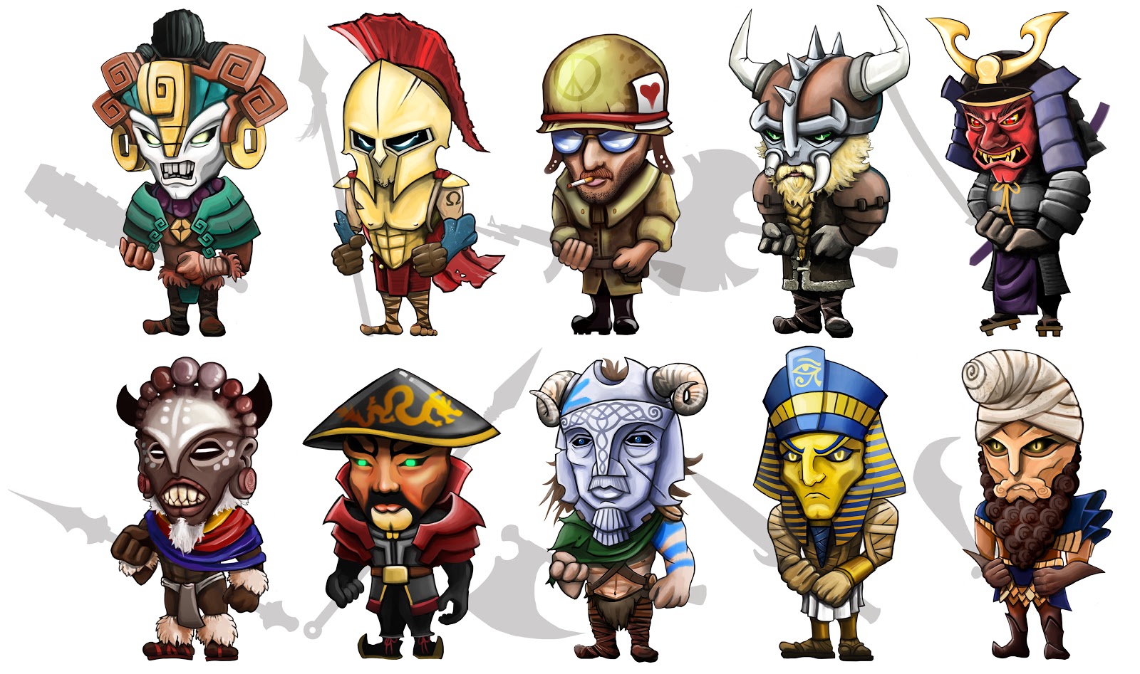 KIRKPATRICK EDMONDS: Chibi Warrior Concepts