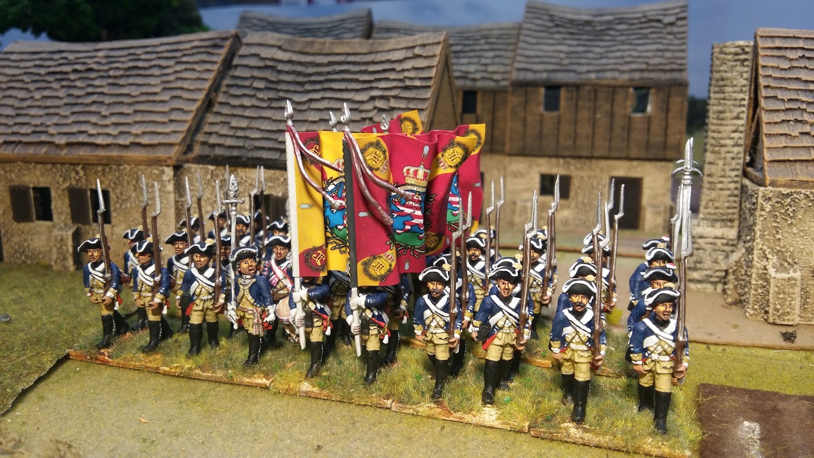 Painting Wargames Figures: Hessian Leib Regiment