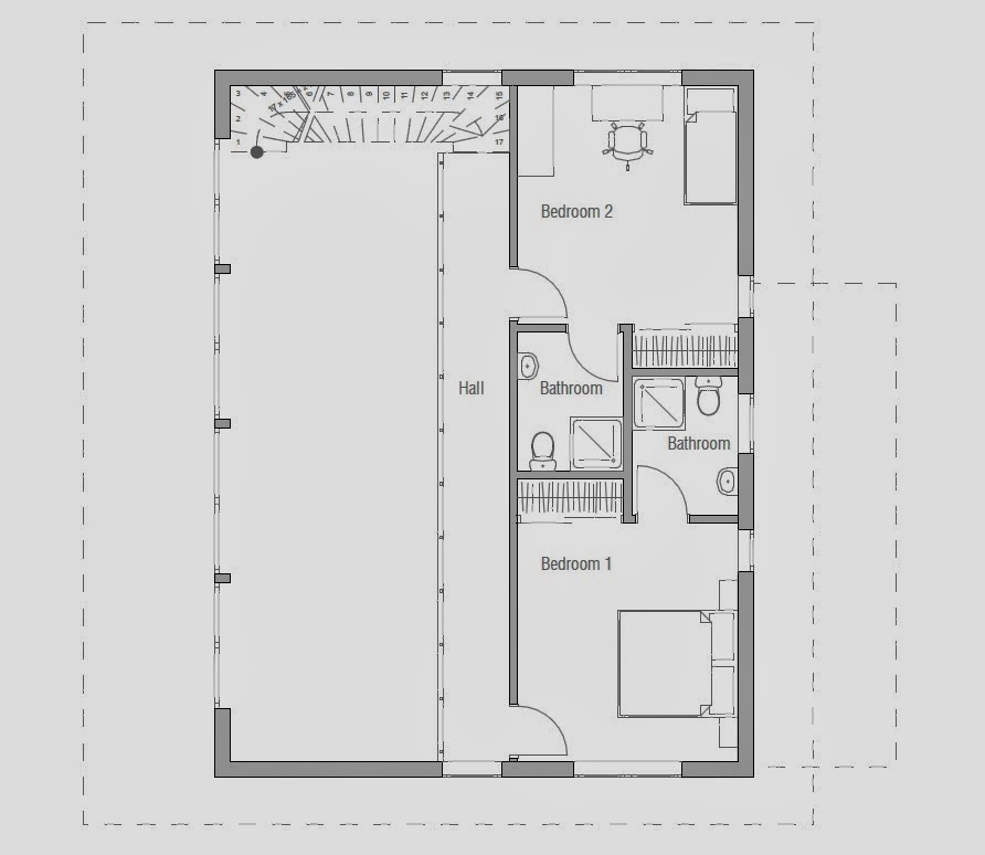Australian House Plans: Small Australian House Plan CH50