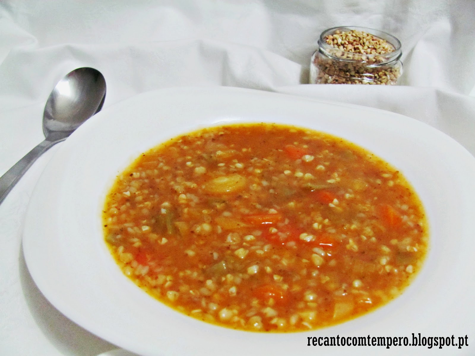 Sopa de trigo sarraceno