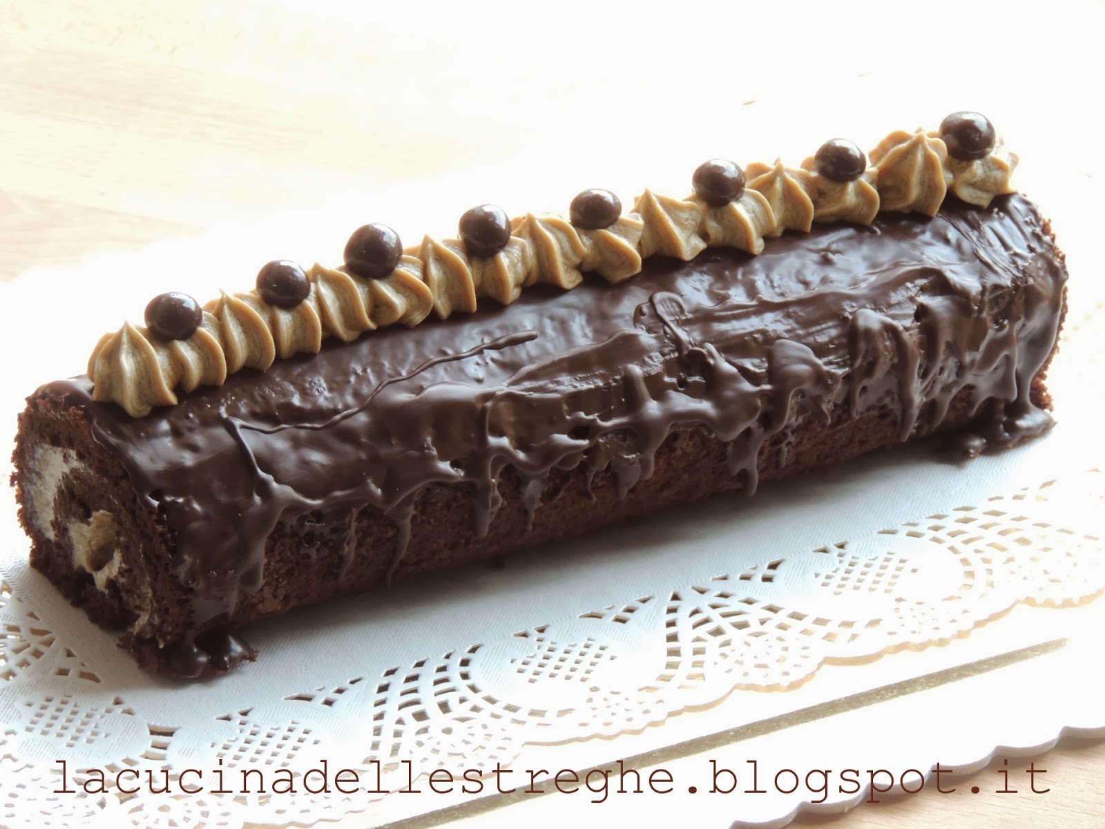 La cucina delle streghe: Rotolo al cioccolato con crema al caffè ...