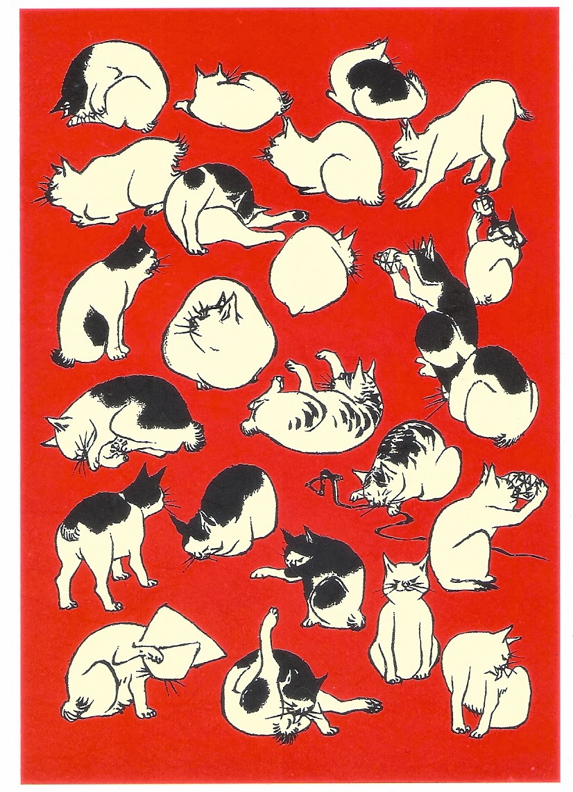 HAGAKI: Postcards: Hiroshige / Cats