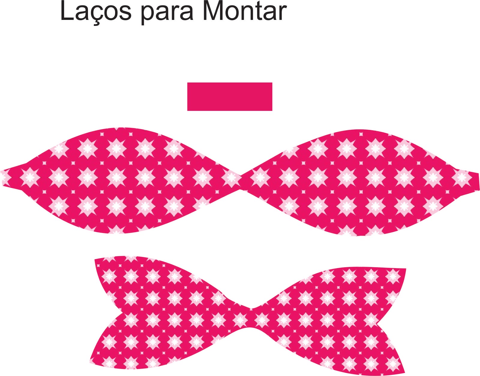 Moldes Laços Para Imprimir - RETOEDU
