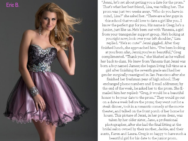 Eric's Transgender Captions: Finding Jenni's Prom Date