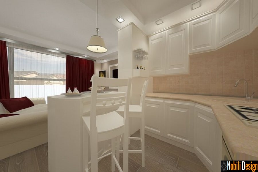 Design interior living open space stil clasic Bucuresti