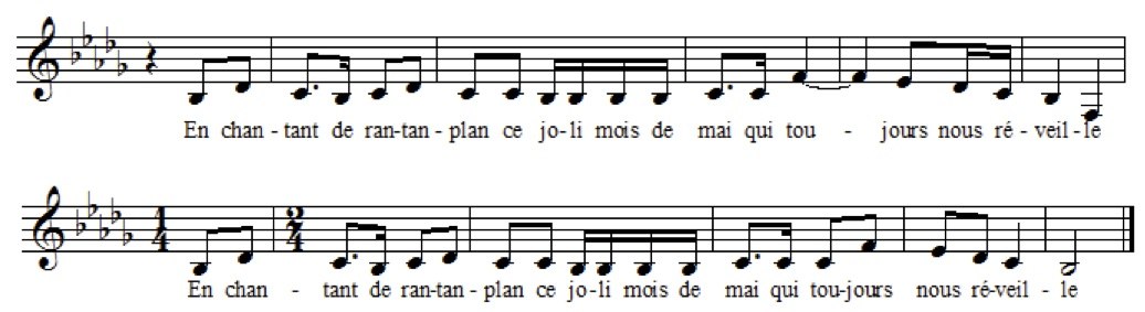 Du bourdon à la mélodie : La pluie tombe sur nous