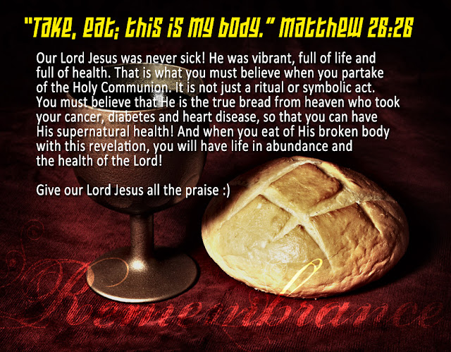 Live RIGHT by believing RIGHT: Matthew 26:26 – Power From Jesus’ Body ...