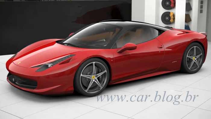 Ferrari F458 Itália recebe personalização de fábrica com fibra de ...