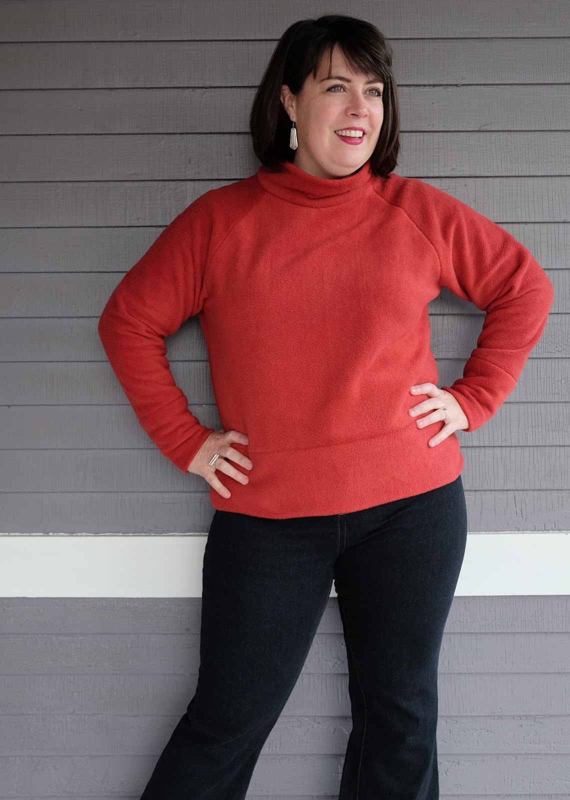 Cookin' & Craftin': Toaster Sweater Week: Rust Fleece #1