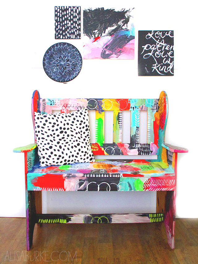 alisaburke: messy bench