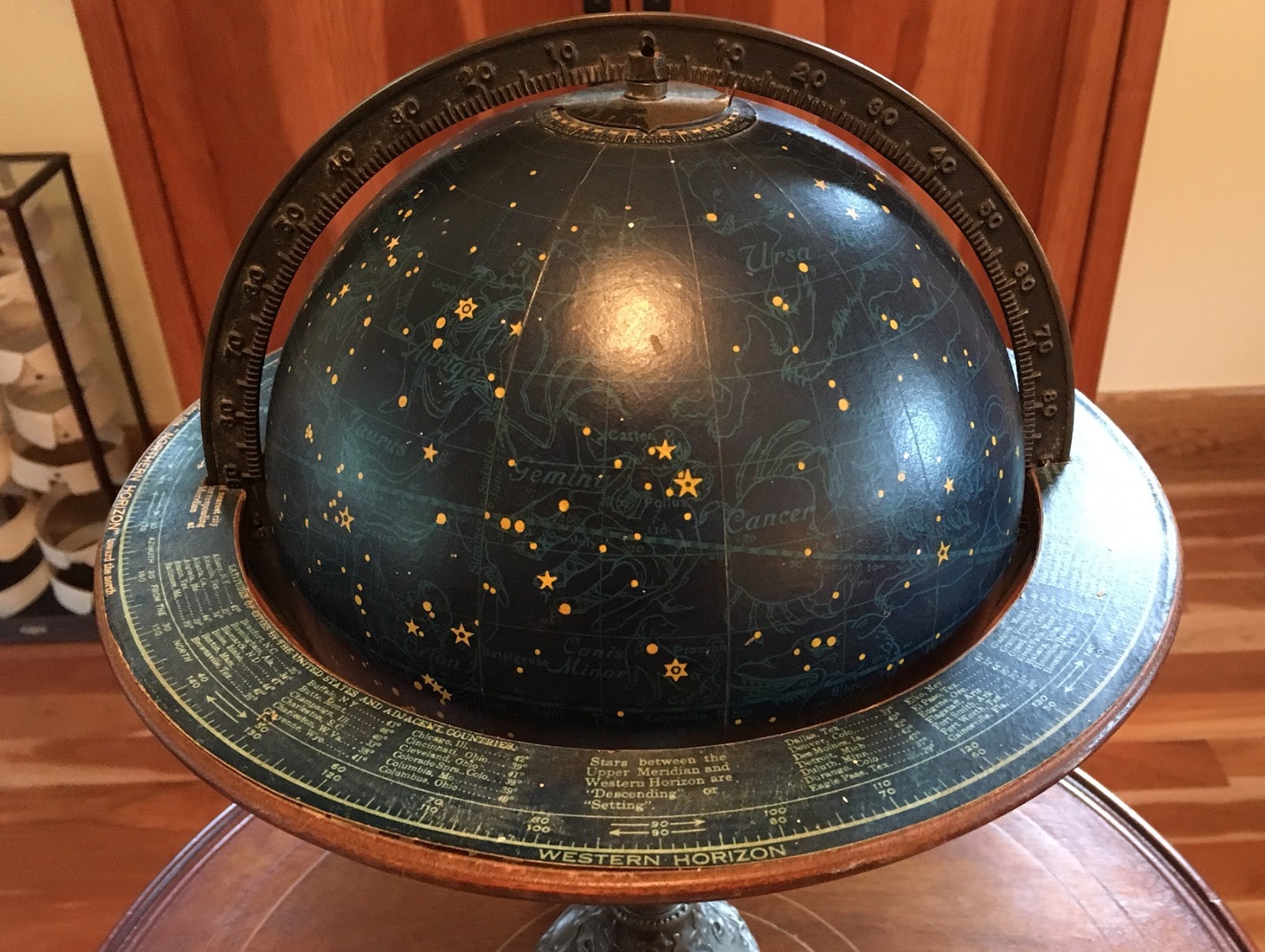 Collecting Antique and Vintage Globes: Rand McNally Celestial globe and ...