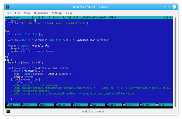 Sander van der Burg's blog: Syntax highlighting Nix expressions in mcedit Sander van der Burg's blog: Syntax highlighting Nix expressions in mcedit