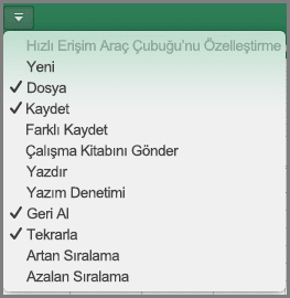 WORD EXCEL POWERPOİNT: POWERPOİNT ''HIZLI ERİŞİM ARAÇ ÇUBUĞU'' MENÜSÜ