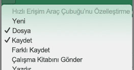 WORD EXCEL POWERPOİNT: POWERPOİNT ''HIZLI ERİŞİM ARAÇ ÇUBUĞU'' MENÜSÜ