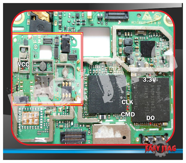 Direct ISP E-emmc pinout Huawei collection | E-mmchip
