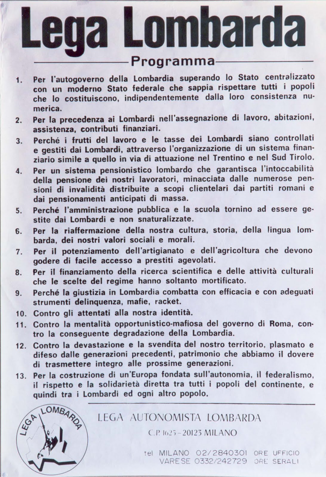 Lega Nord Magenta: 2017