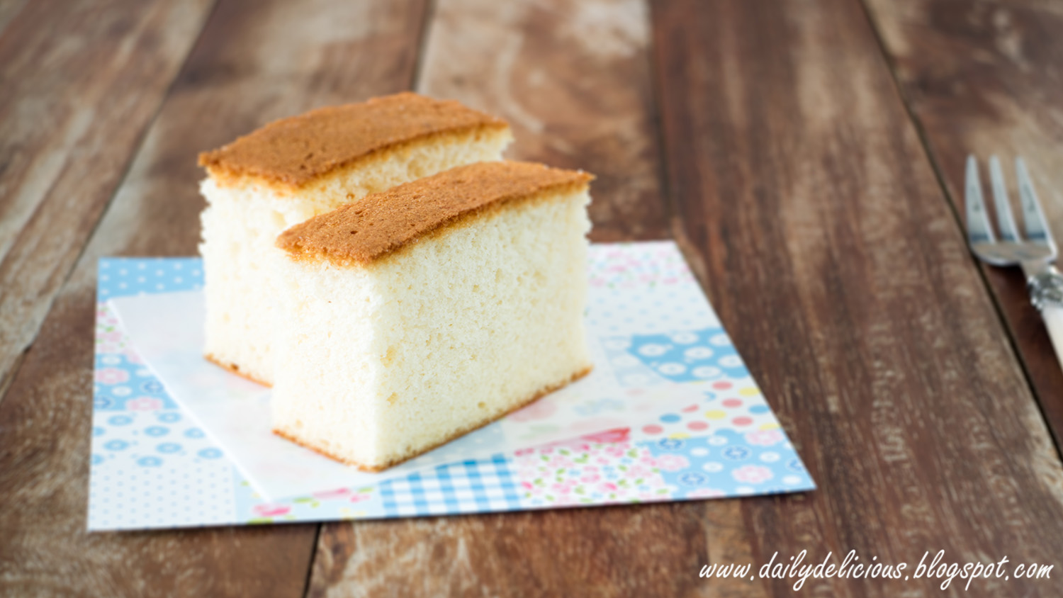 dailydelicious: Castella Cake: Soft and fluffy Castella cake