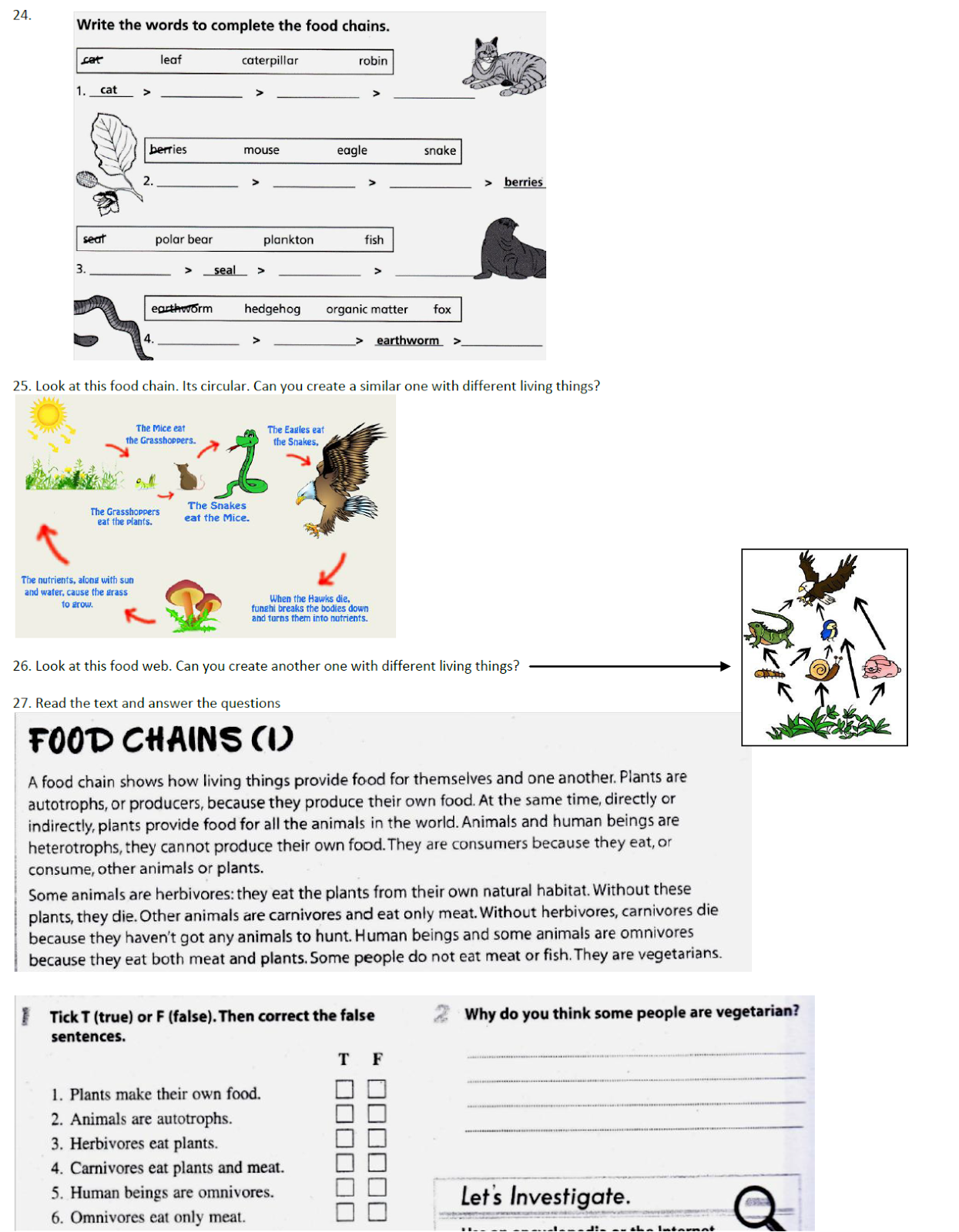 Natural Science 5 grade: 4. LIVING THINGS: Ecosystems