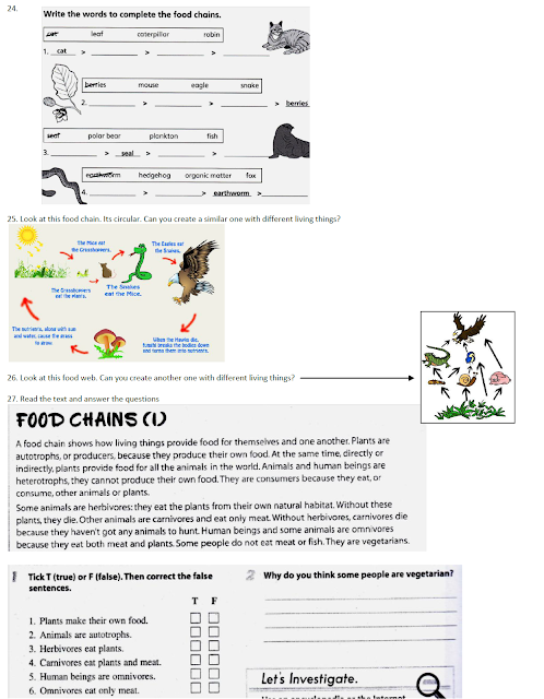 Natural Science 5 grade: 4. LIVING THINGS: Ecosystems