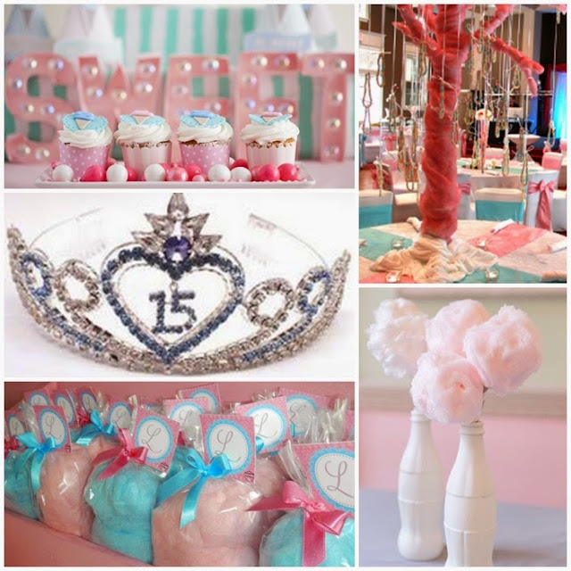 Cotton Candy Super Sweet Fifteen Quinceanera Theme | Quince Candles