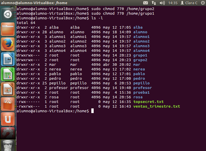 Mi Blog de Informática : EJERCICIO: GESTIÓN DE USUARIOS Y PERMISOS EN LINUX