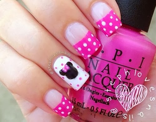 Uñas decoradas con Minnie - Imagui