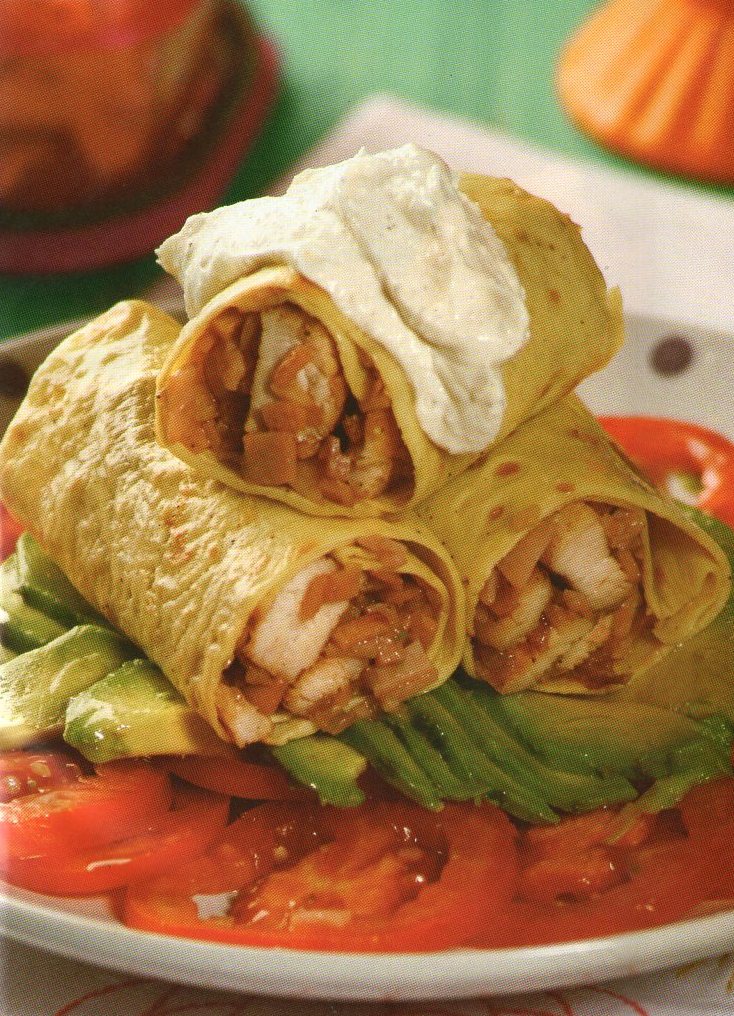 Receta de crepé de pollo