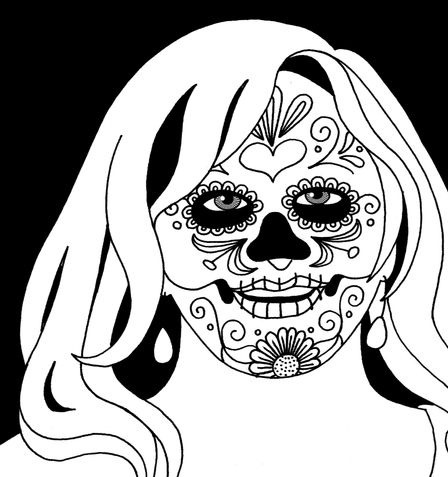 Yucca Flats, N.M.: Calaca-A-Day 365 Project Day 179 - +Lauri Novak