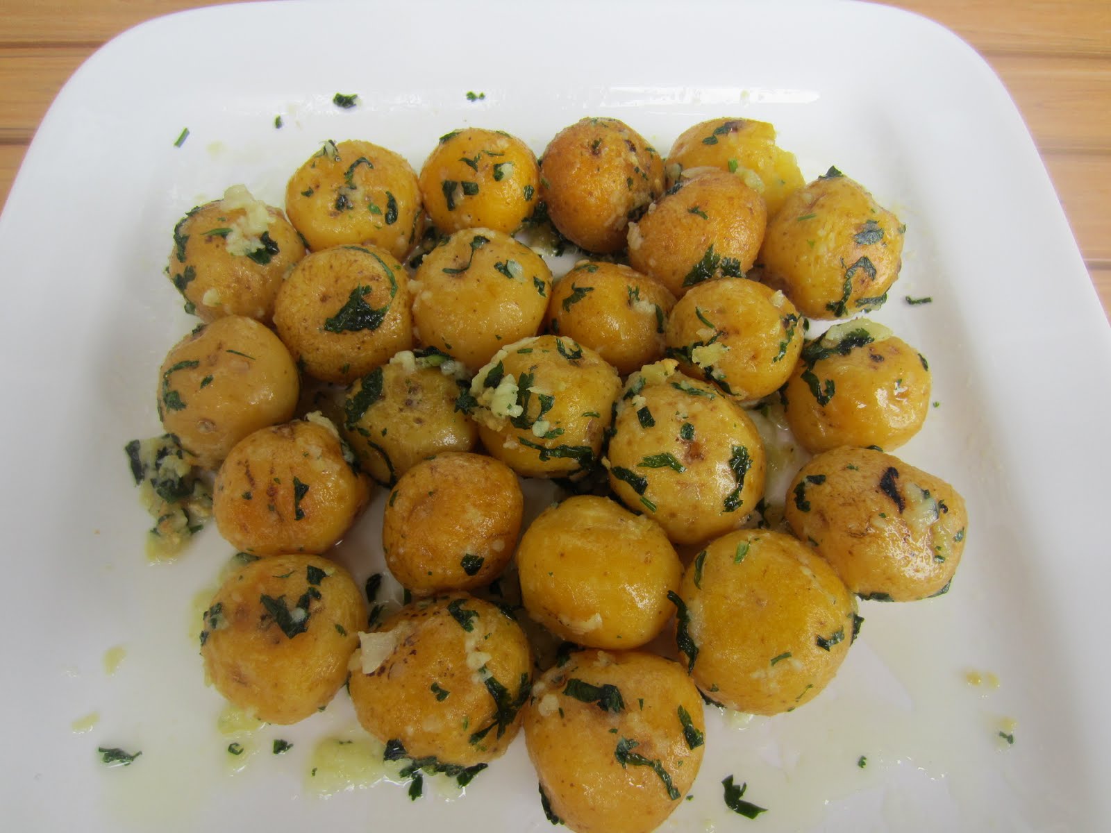 Luca: Garlic and Cilantro Small Potatoes