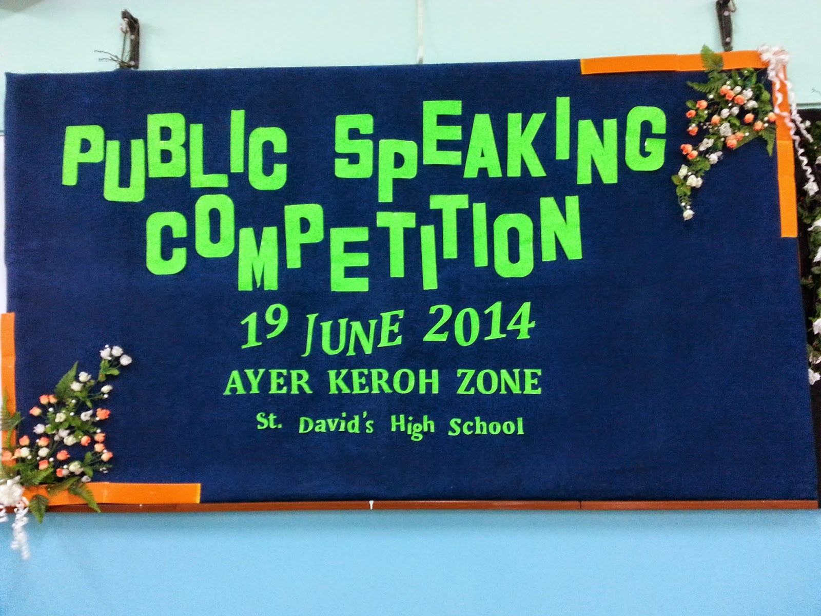 TEH ON CHEW: Public Speaking Competition