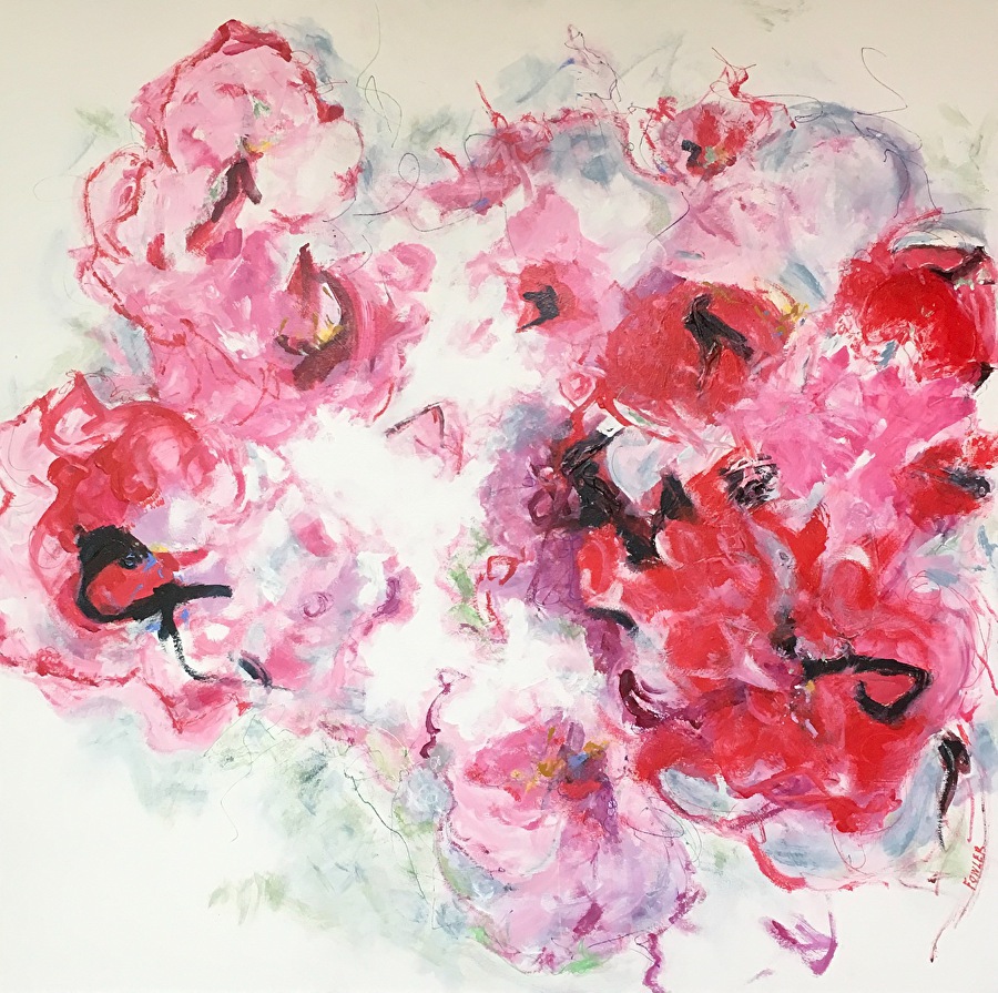 Pamela Fowler Lordi: Contemporary Floral Abstract Fine Art Painting ...
