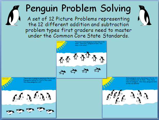 The Elementary Math Maniac: Penguin Problem Solving: Addition and ...