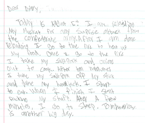 Thelen's Thinkers: Civil War Era Diary Entries or Notes Home