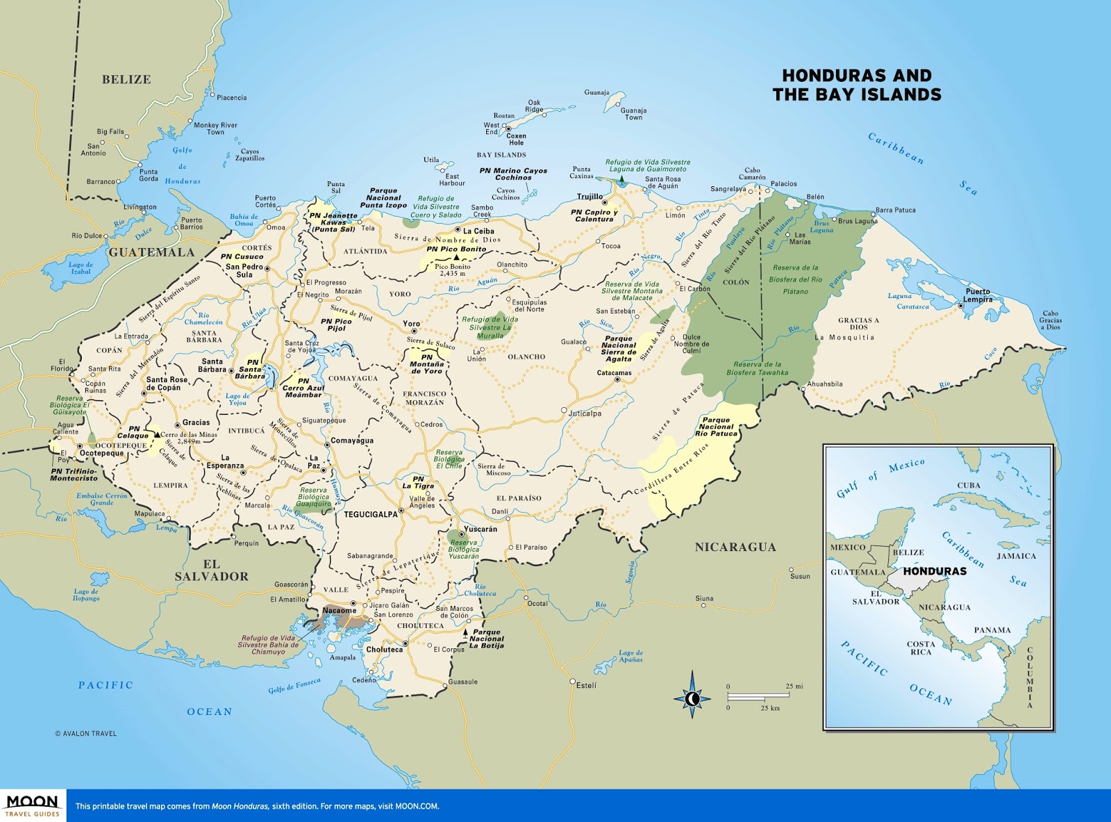 Republic of Honduras Map