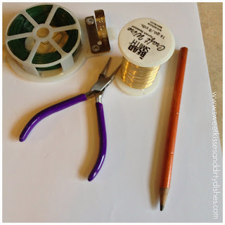 Christmas Tree Wire Word Ornaments